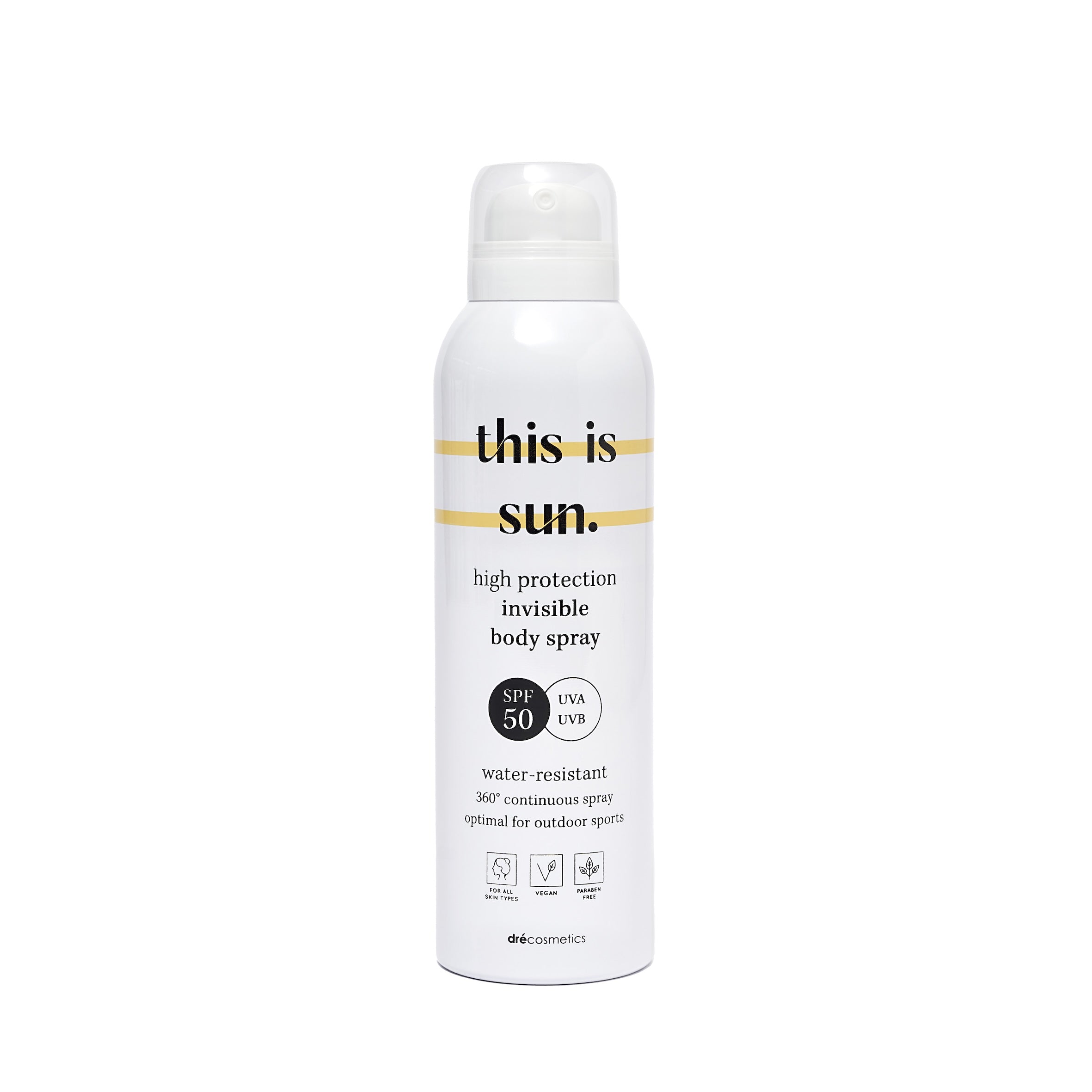 Invisible Body Spray SPF50 "this is sun." (3x150ml) – Dre Cosmetics